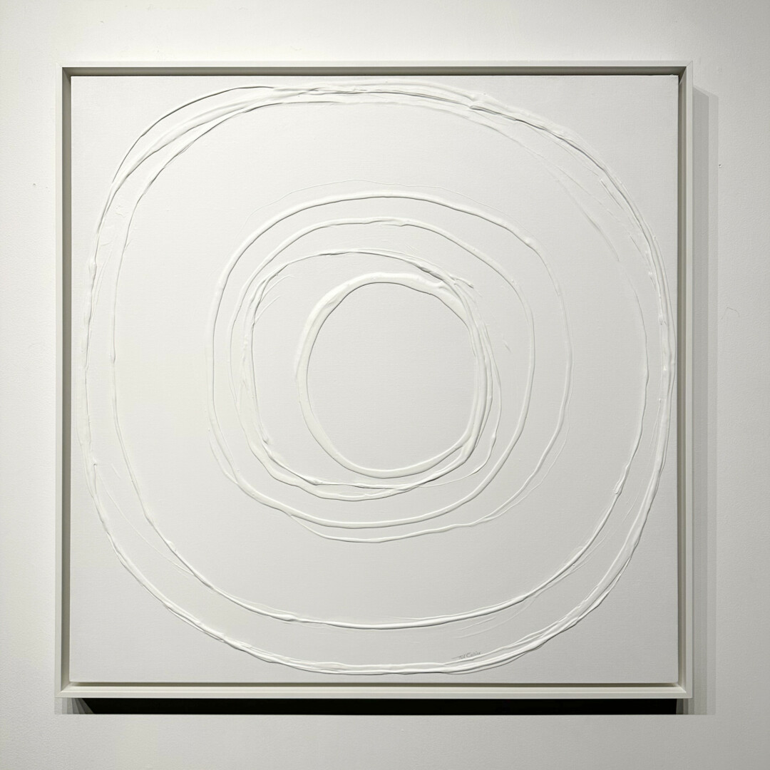 Circle Series 4, White on white - Lille Art Up!